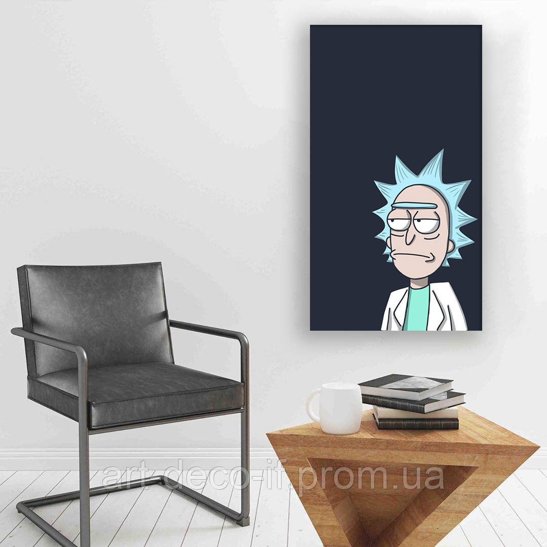 Картина в офис персонажи Рик и Морти Rick and Morty мульти-персонаж ...