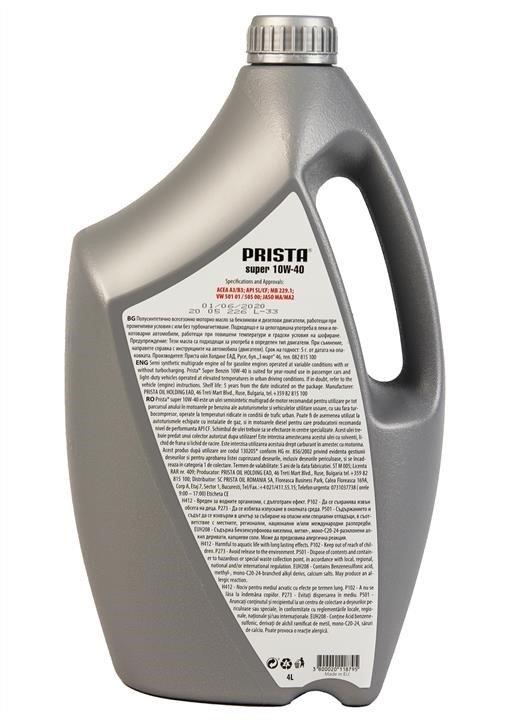 Prista Super 10W-40 4л Моторное масло полусинтетическое (ID#1013851589 ...