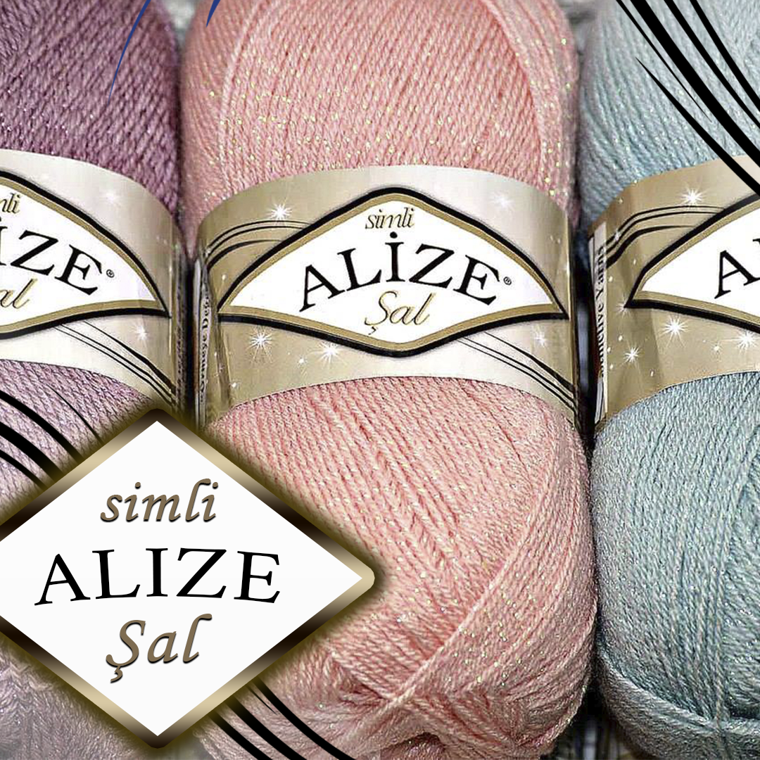 Огляд сяючої пряжі ALIZE SİMLI ŞAL (Алізе Сімлі Сал) . Новини компанії «Candy Yarn - Перший ...
