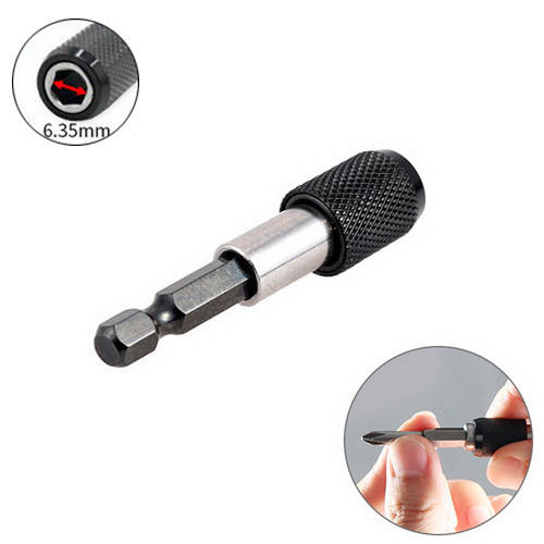 Держатель бит магнитный 1/4" 60мм с фиксатором, шестигранный, цена 70 ...