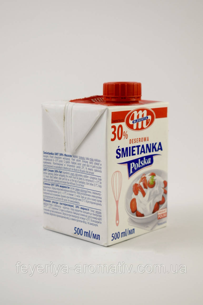 Купить Сливки 30% Mlekovita Smietanka Polska, 500мл (Польша), цена 105 ...