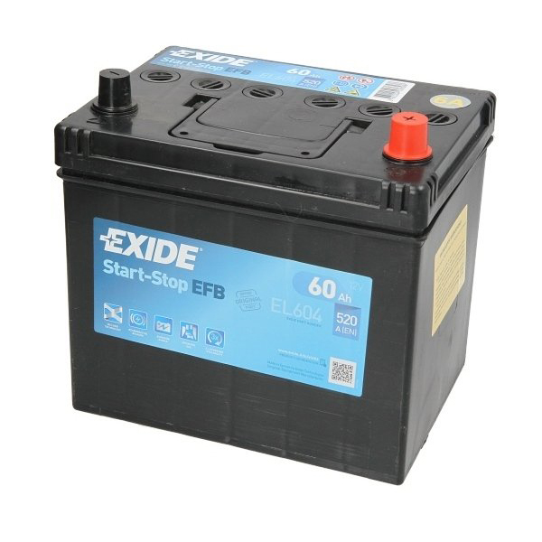 Акумулятор 60Ah-12v Exide START-STOP EFB (230х173х222), R, EN520 Азія, EL604 (ID#1675817081 ...