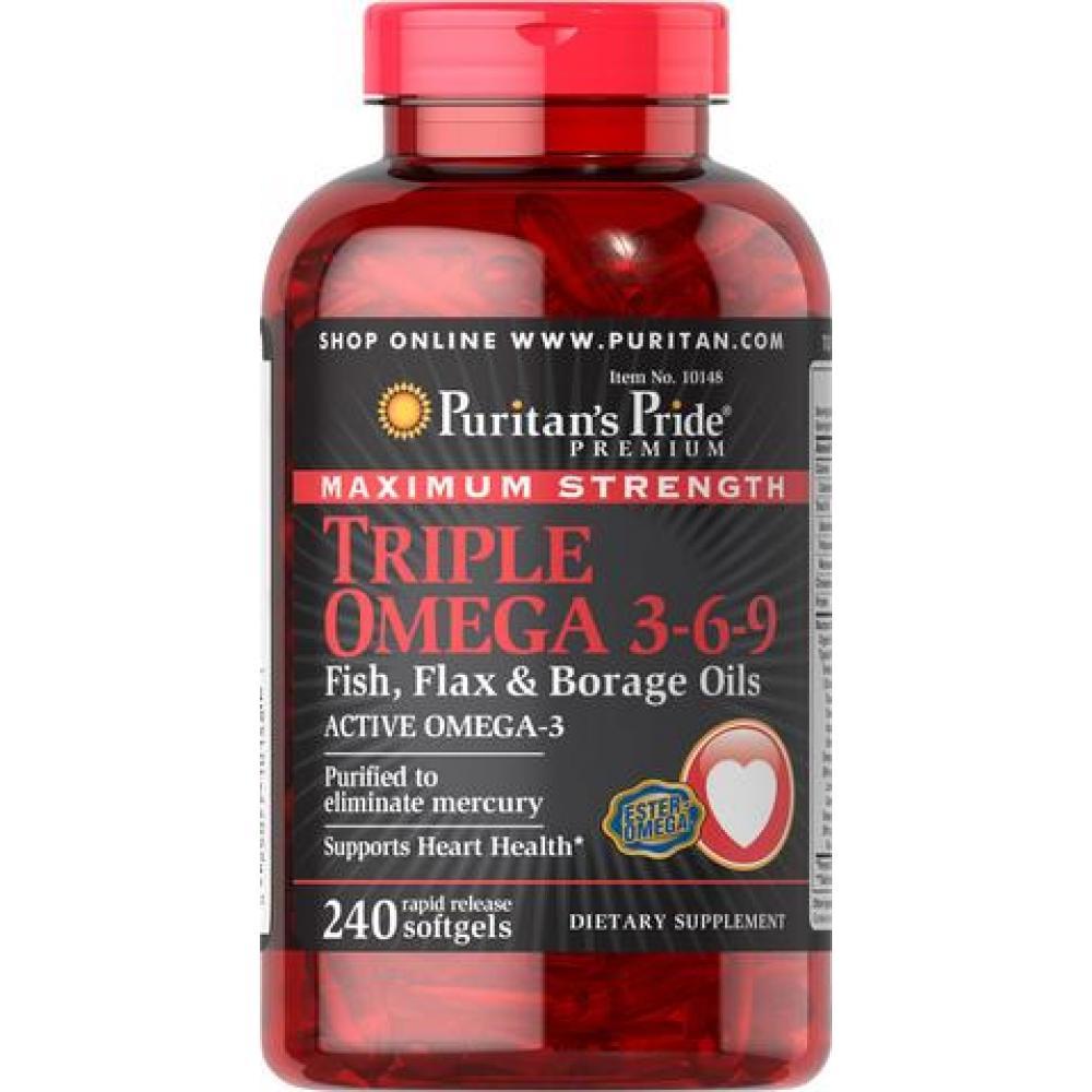 Triple Omega 3-6-9 Maximum Strength - 240Softgels, цена 989 грн — Prom ...
