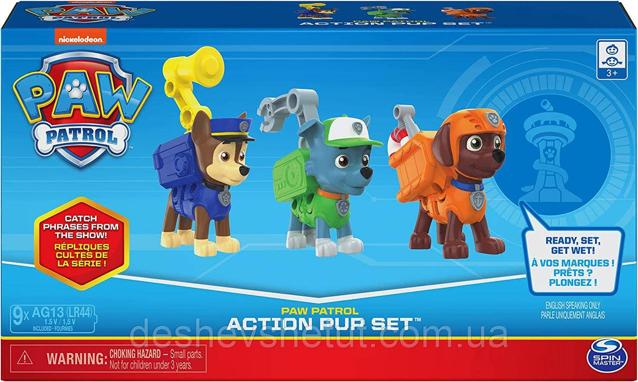 Уцінка Paw Patrol Action Pack Pups Chase Rocky Zuma Щенячий Патруль ...