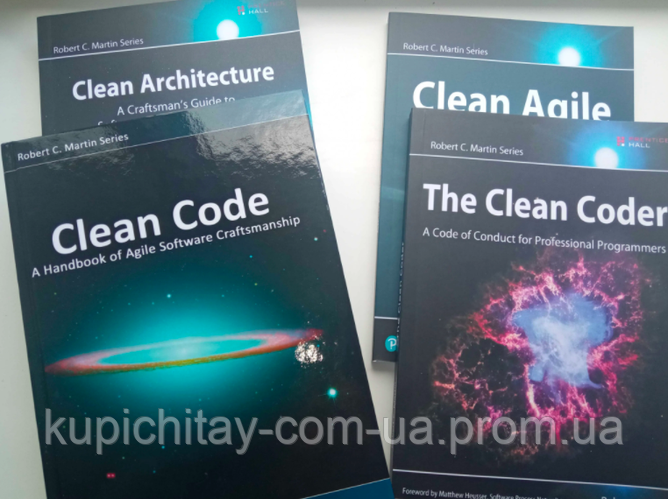 4 книги Clean Architecture, Coder, Clean Code, Clean agile Robert ...