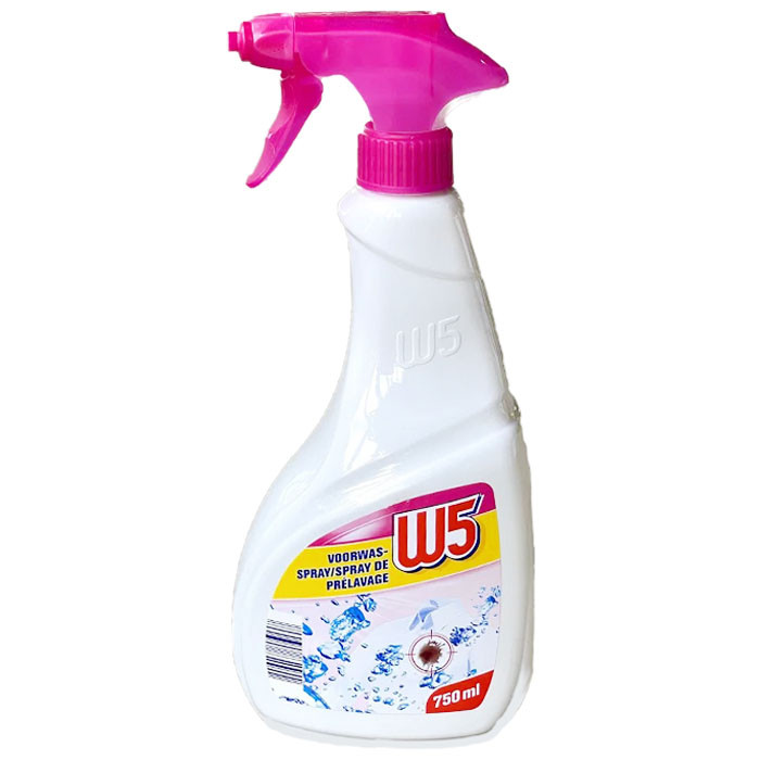 Плямовивідник W5 Pre Wash спрей 750 мл ᐈ купити зі знижкою ᐈ засоби для ...