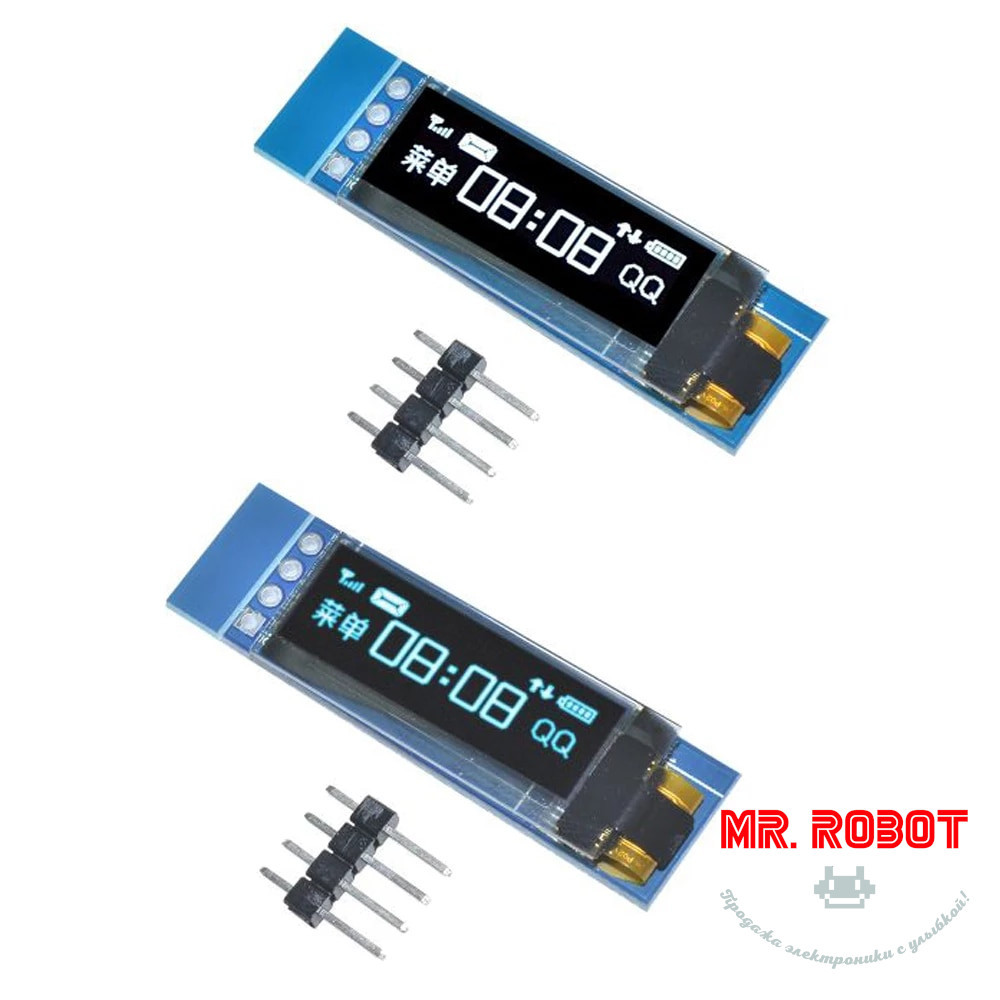 OLED Arduino Дисплей Модуль (белый), 0,91 Дюйма 128x32 — Купить ...