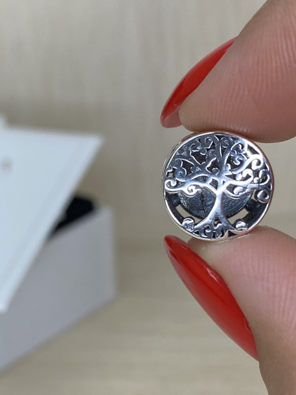 Шарм Бусина PANDORA "Семейное Древо" + ПОДАРОК Салфетка для Полировки ...