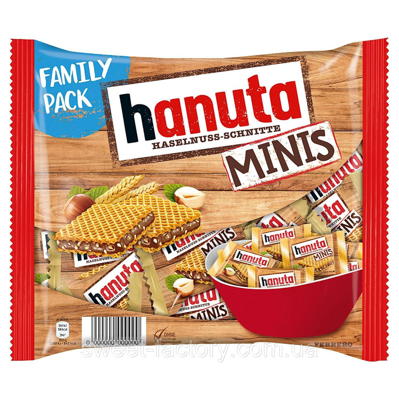 Вафли Hanuta Minis 200 g: продаж, ціна у Чернігові. Вафлі та трубочки ...