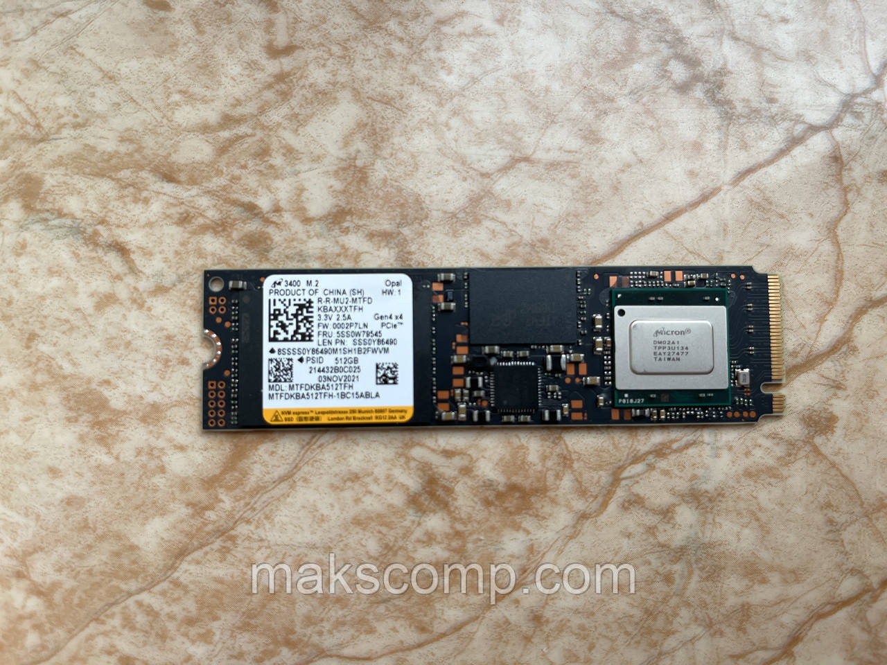 SSD Micron 1100 512GB m.2 Sata III (MTFDDAV512TBN), ціна 3000 грн ...