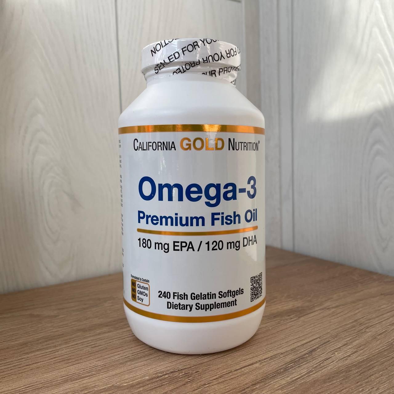 Купити California Gold Nutrition, омега-3, риб ячий жир преміальної ...