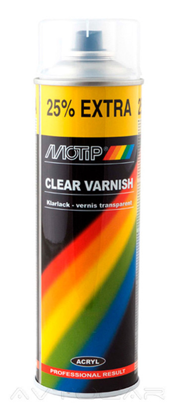 Лак Прозрачный Акриловый Motip Clear Varnish Универсальный (500мл ...