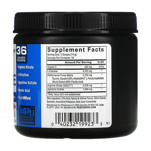 Купити PEScience, High Volume, Supreme Nitric Oxide Matrix, диня і ягоди, 252 г (8,9 унції ...