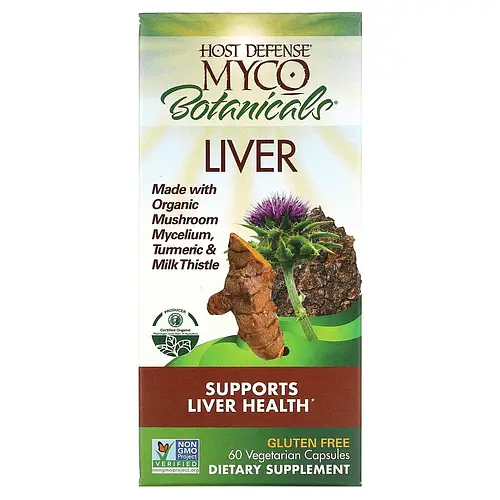 Купити Fungi Perfecti, Myco Botanicals Liver, Supports Liver Health, 60 ...