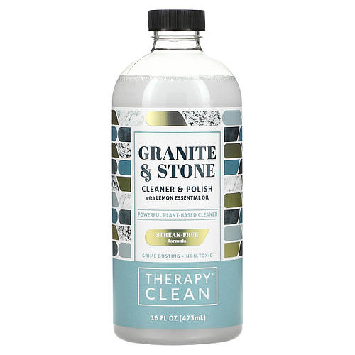 Therapy Clean, Granite & Stone, Cleaner & Polish with Lemon Essential ...