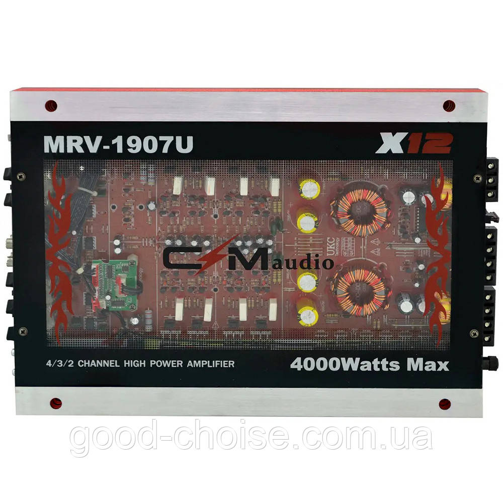 Купить Усилитель звука в авто 4-х канальный, 4000Вт CAR AMP 1907 USB ...