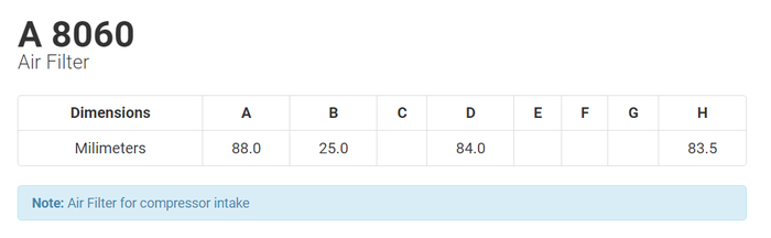 Фильтр воздушный VOLVO TRUCKS CH230 84-87, F10/F12 77-94, FL6 85-00 ...