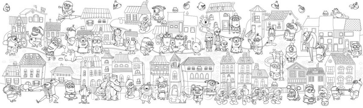 Обои-раскраски Гадкий Я 60*200 C-200003, цена 155 грн — Prom.ua (ID ...