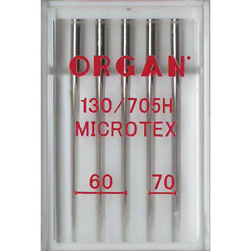 Голки для шовку та мікрофази No MIX, OR, (130/705 H-M): 60/8 (3); 70/10 (2) 1уп. = 5шт,Organ ...