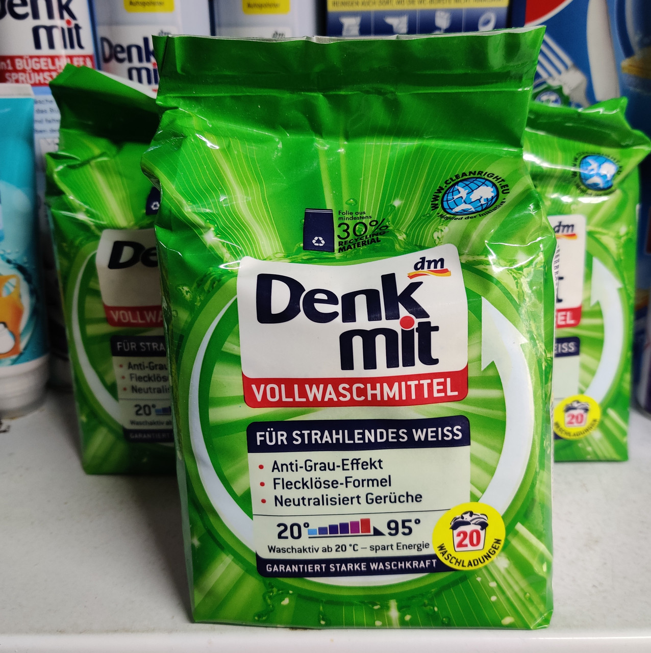 Пральний порошок Denkmit White від сильних забрудненнь, 1.35 кг (20 ...