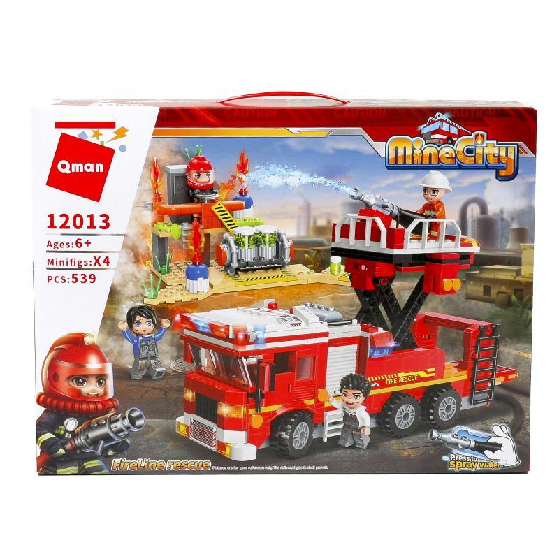 Купити Конструктор Qman, MineCity "Пожежа машина" 539 деталей, ціна 1166 грн - Prom.ua (ID ...
