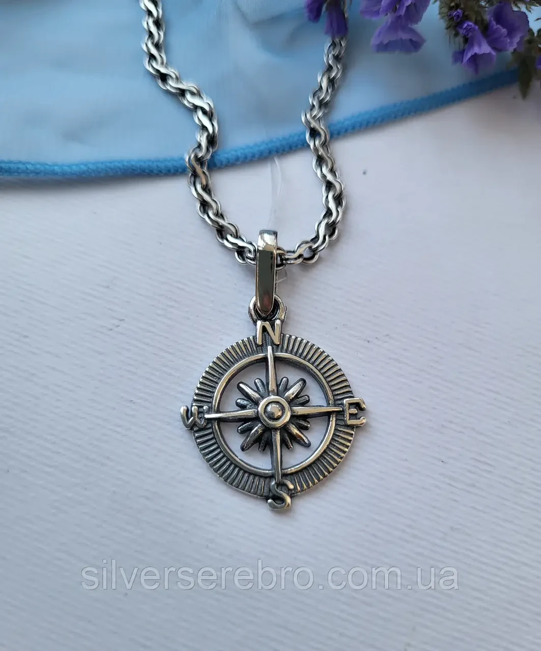 Серебряный подвес амулет компас (ID#1679124378), цена: 520 ₴, купить на ...
