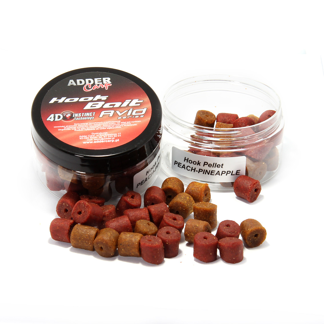 Купить Пеллетс ADDER CARP Hook Pellet Avid 12 mm 100 ml Peach&Pineapple / Персик-Ананас, цена 64 ...