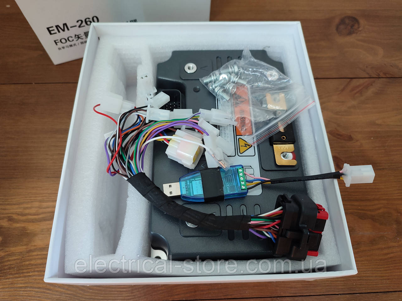 Купить Синусный настраиваемый контроллер, Votol EM260 Bluetooth & USB ...