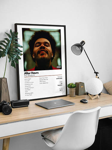 Постер альбома The Weeknd - After Hours в рамке (ID#1679778189), цена ...