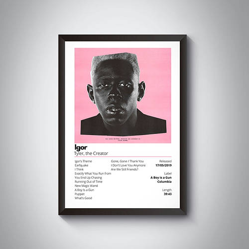 Купити Постер альбому Tyler The Creator - Igor, ціна 65 ₴ - Prom.ua (ID ...
