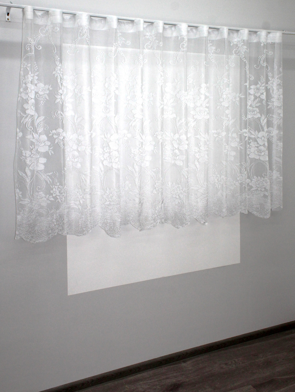 Коротка тюль висотою 1 2м жаккард Колір білий Код 1117т ціна 109 грн Prom Ua Id 1680161521