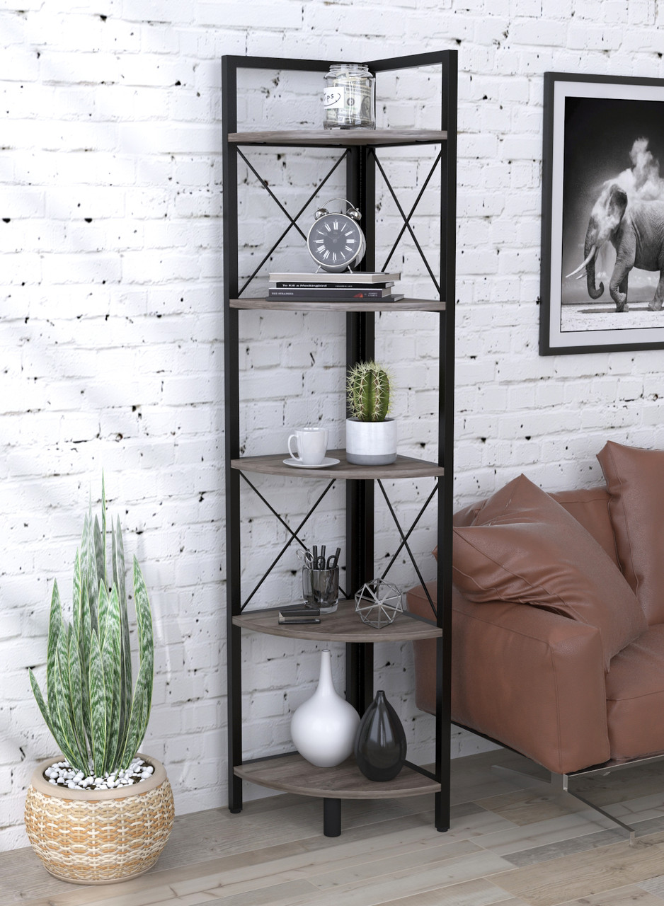 Купить Стеллаж угловой Loft design L-175 Дуб Палена для дома и офиса ...