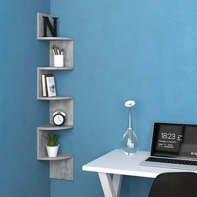 Угловая полка Forte Lilly Дуб сонома 1224x200x200, 6444989 - 328, цена ...