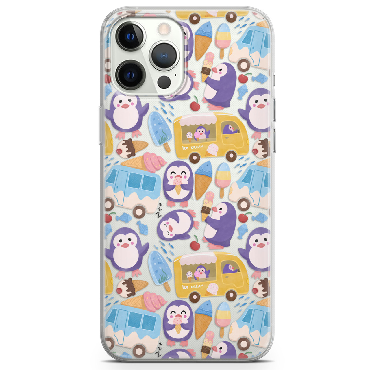 Чехол силиконовый для Apple IPhone 12 |13 Pro, Pro Max, mini (Мороженое ...