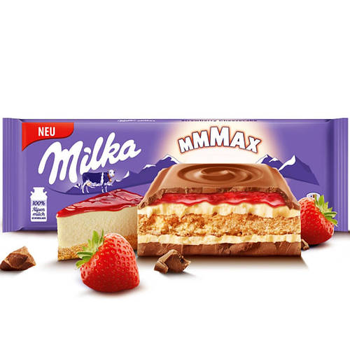 Купити Шоколад Milka Strawberry Cheesecake, 300 г, ціна 99.99 ₴ - Prom ...