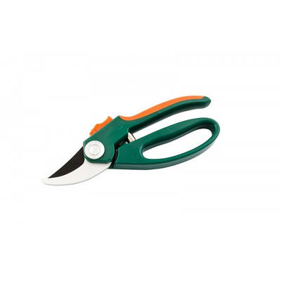 Секатор садовый MASTERTOOL 200 мм ручки ABS+TPR лезвие Mn65+тефлон наковальня 14-6124 (ID ...