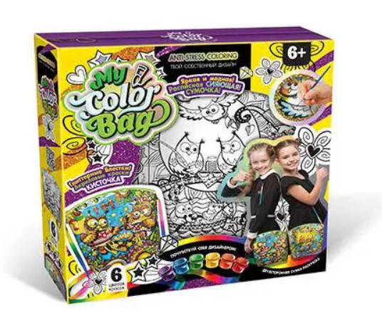 Купити Набір сумка-розмальовка Danko Toys MINI "My Color Bag" фарби ...
