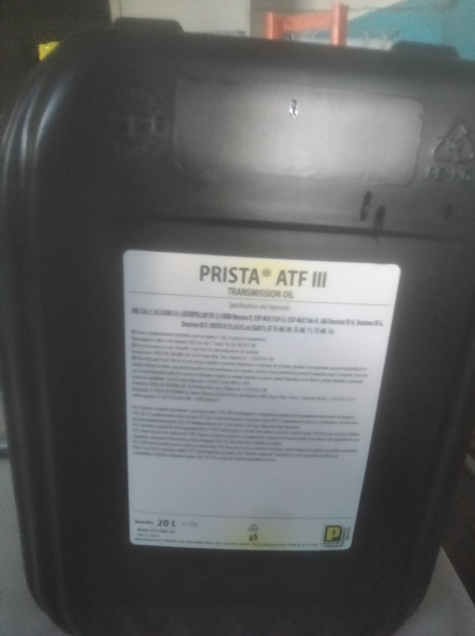 Купить Prista ATF III, синтетична трансмісійна олія 20 л, цена 3100 грн ...