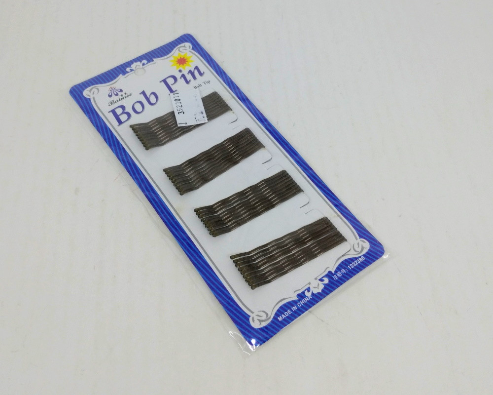 Купить Невидимка 5см Bon Pin, 36шт, медная, на планш. 17*8см, цена 35 ...