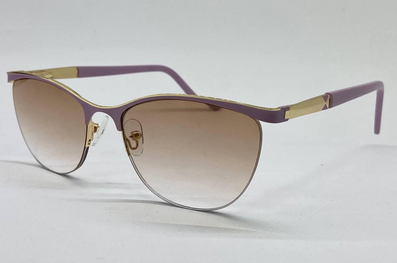 Купить Очки для зрения женские полуободковые в красивой металлической ...