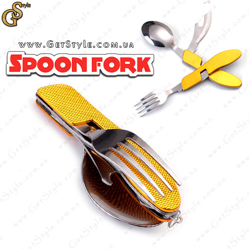 Cкладной Нож Трансформер Spoon Forke 4 в 1 Ложка Вилка Нож — Купить ...