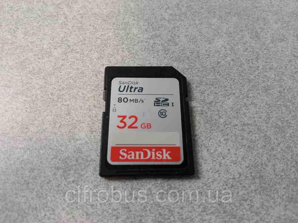Купить Карта флэш памяти Б/У SanDisk Ultra SDHC 32GB Class 10 UHS-I ...