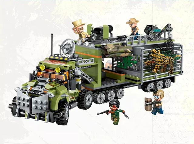 Детский Конструктор Военный Трейлер для Перевозки Техники и Пленных ...