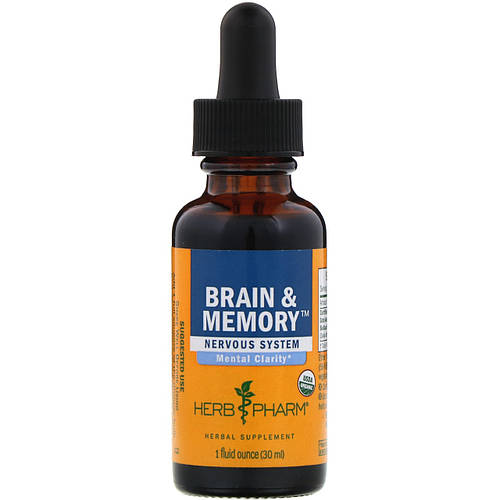 Купить Herb Pharm, Brain & Memory (мозг и память), нервная система, 1 ...