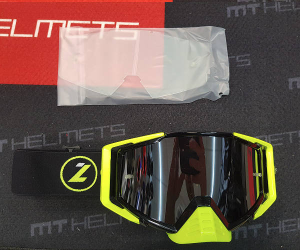 Купить Мотоочки LAZER Goggle Race Style Black Yellow - Mirror Silver ...