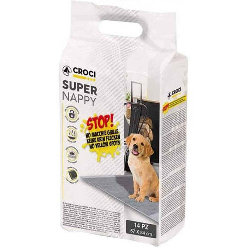 Купити Croci Super Nappy Activated Carbon 84х57 см/14 шт. - Одноразові ...