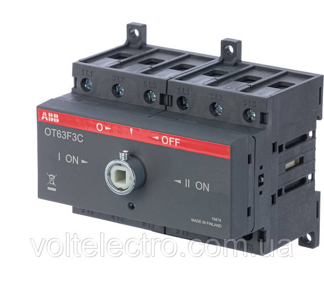 Купити Перемикач навантаження ABB 1-0-2 OT63F3C 63 А 690 В ...