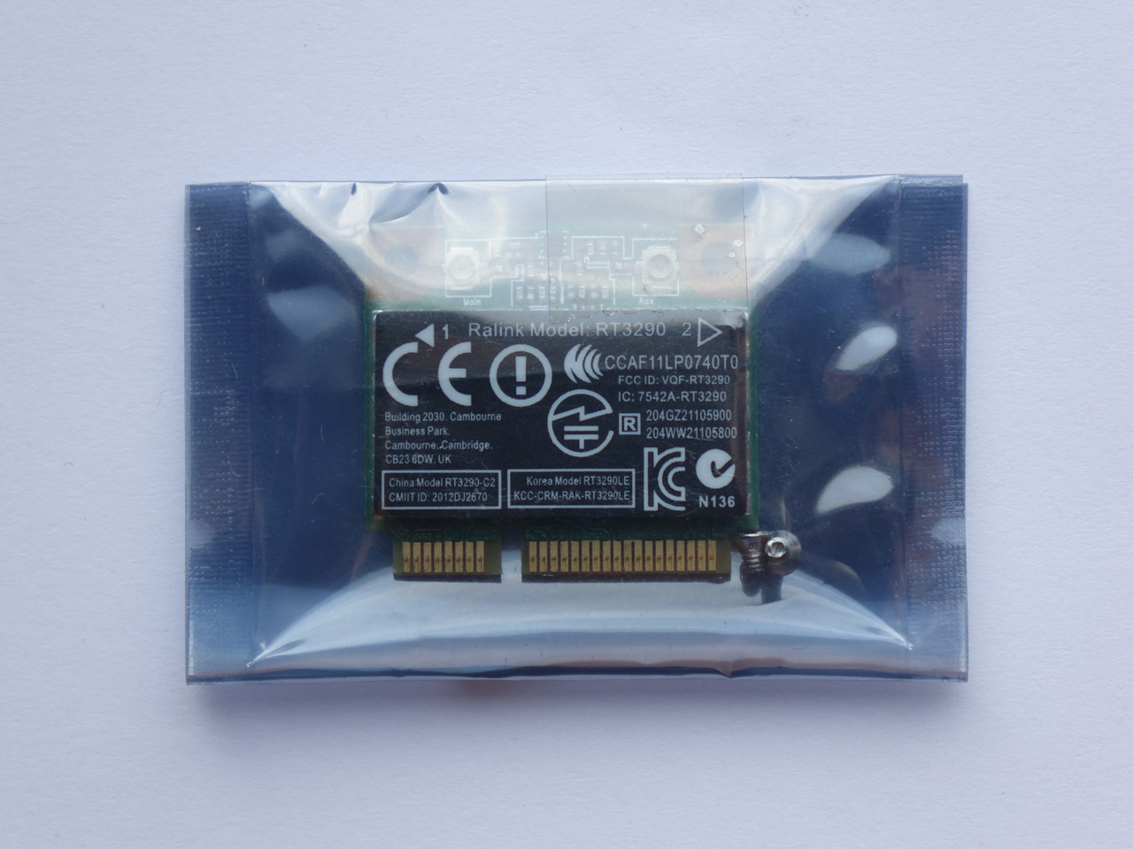 Wi-Fi Адаптер Ralink RT3290+Bluetooth Модуль Сетевая карта (690020-001 ...