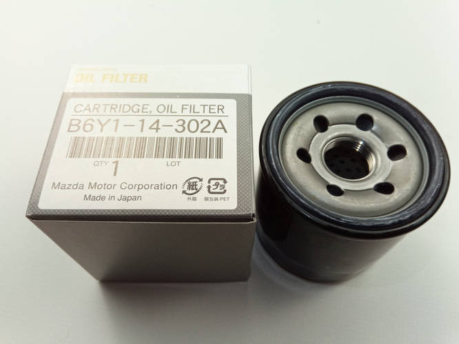 Фильтр масляный MAZDA (B6Y114302A) (B6Y1-14-302A) (ID#860518963), цена ...