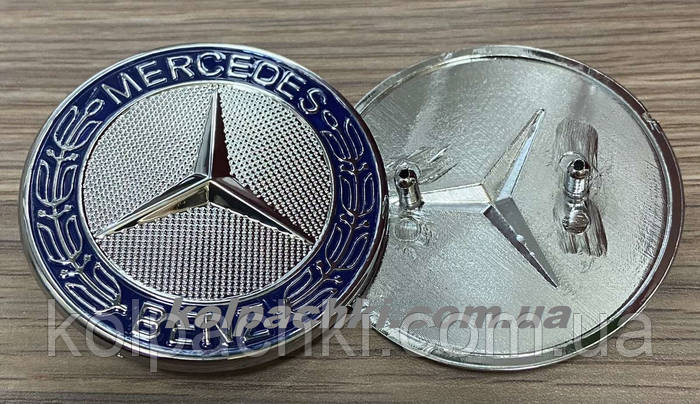Знак к на капот Mercedes-Benz Эмблема Mercedes 57 мм на капот значек ...